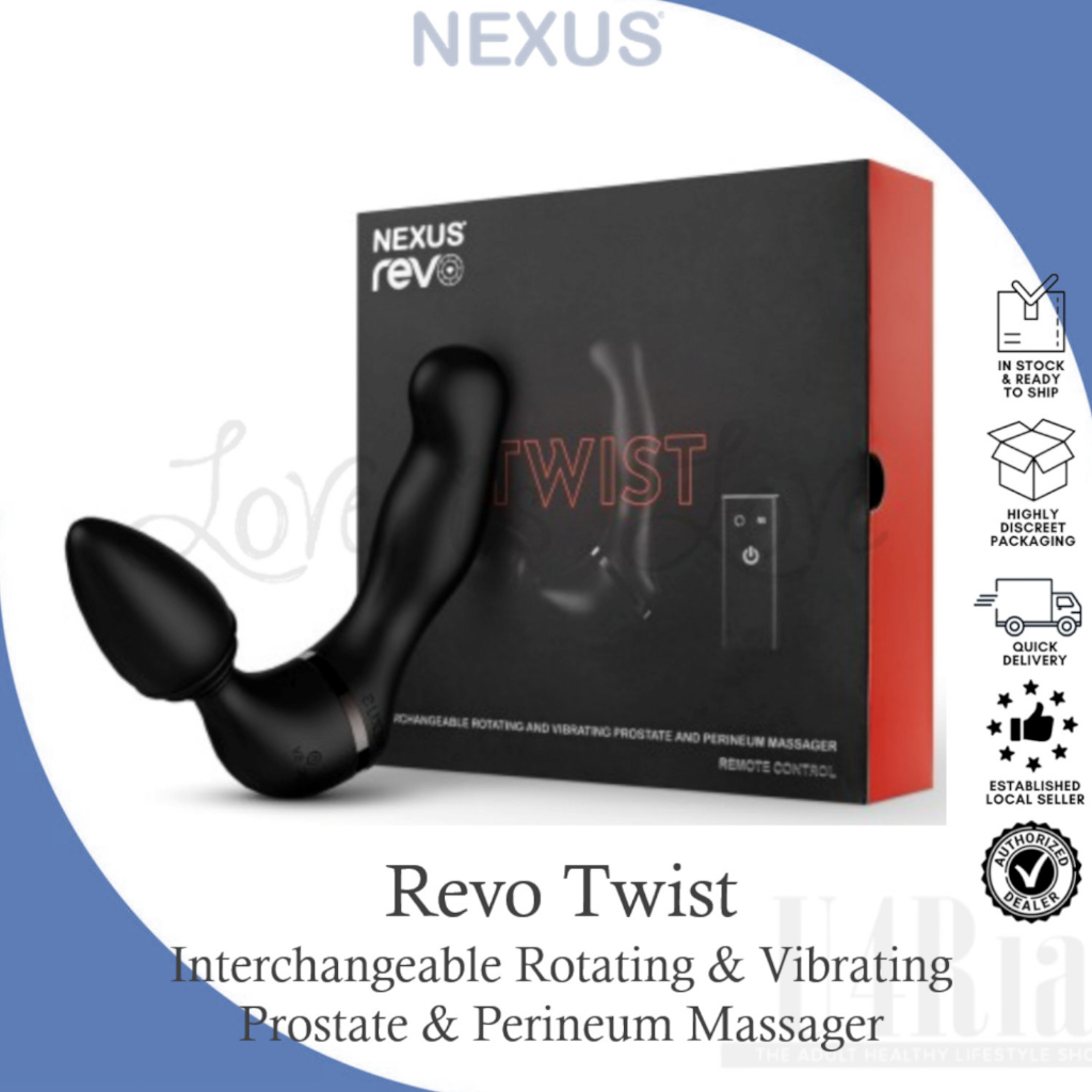 Nexus Revo Twist Interchangeable Rotating and Vibrating Prostate And Perineum Massager | Shopee ...