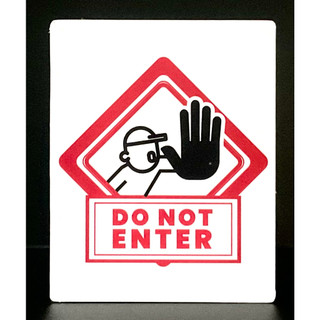 DO NOT ENTER SIGNAGE ( 80mm x 100mm ) | Shopee Singapore