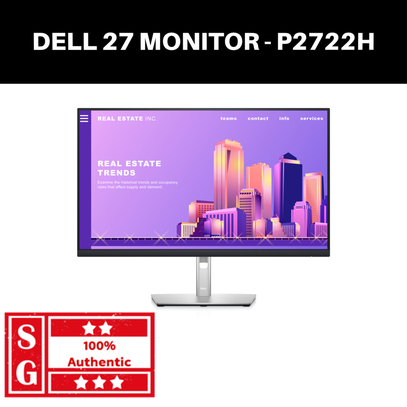 Dell 27 Monitor - P2722H 210-BBHI Dell Monitor 27 Dell 2722 Dell 27 ...
