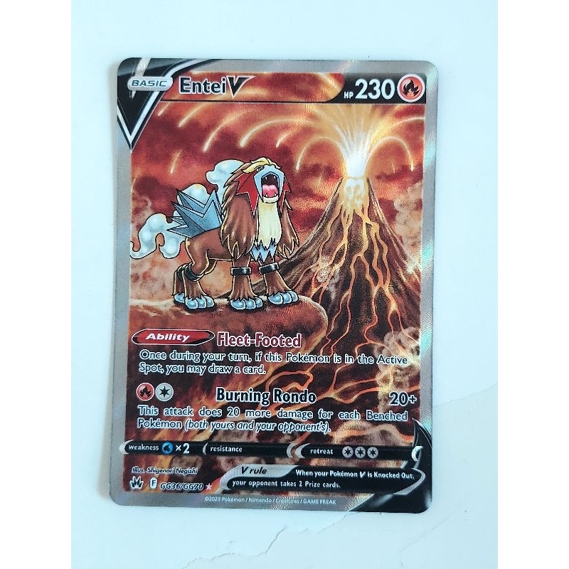 Pokemon entei v crown zenith card | Shopee Singapore