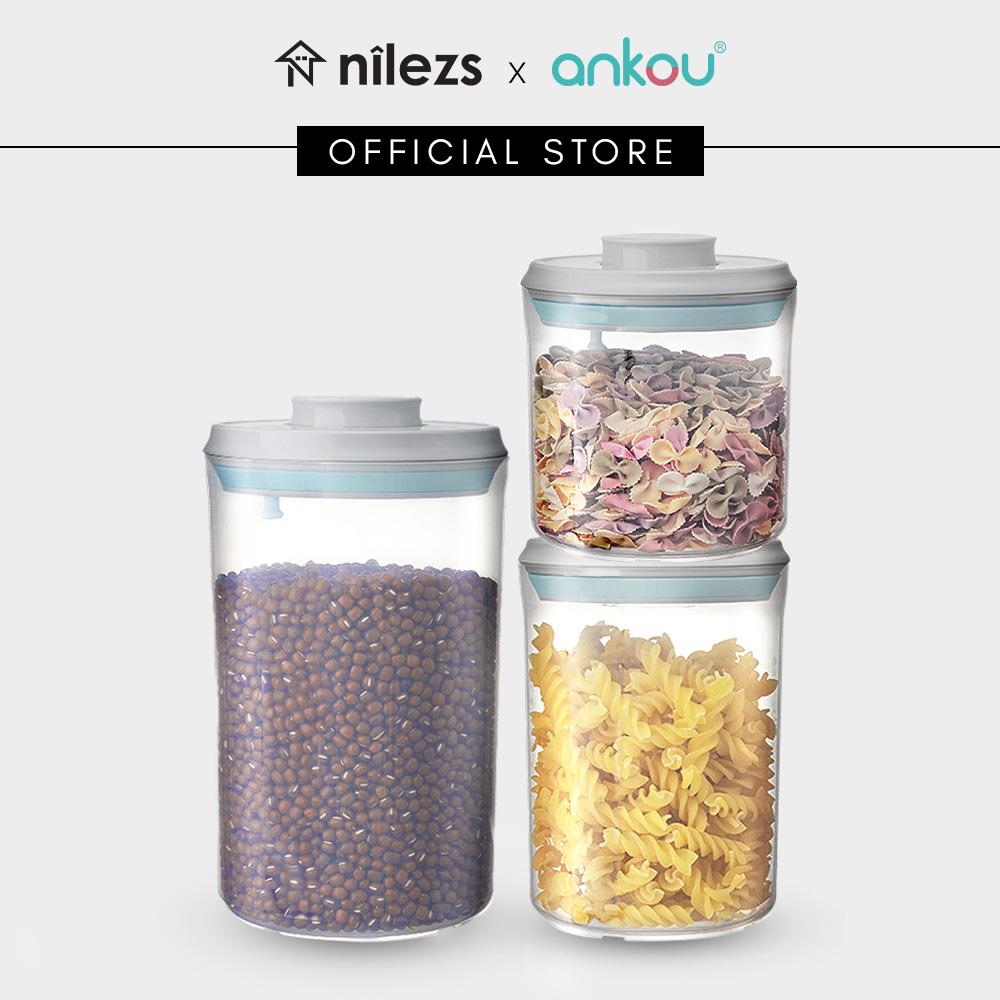 Ankou Round Airtight Food Container, Stackable Food Storage Container ...