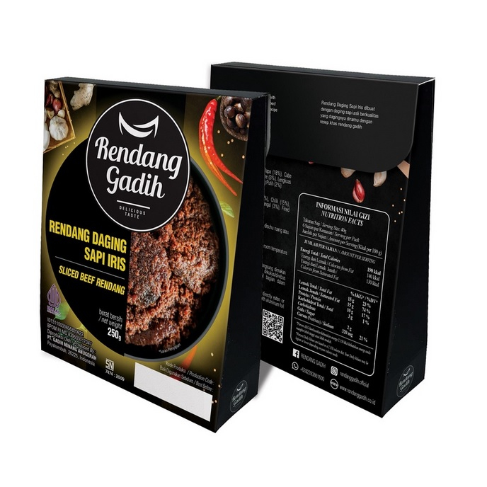 Original Rendang Gadih Instant Rendang Seasoning Minang Padang Cuisine ...