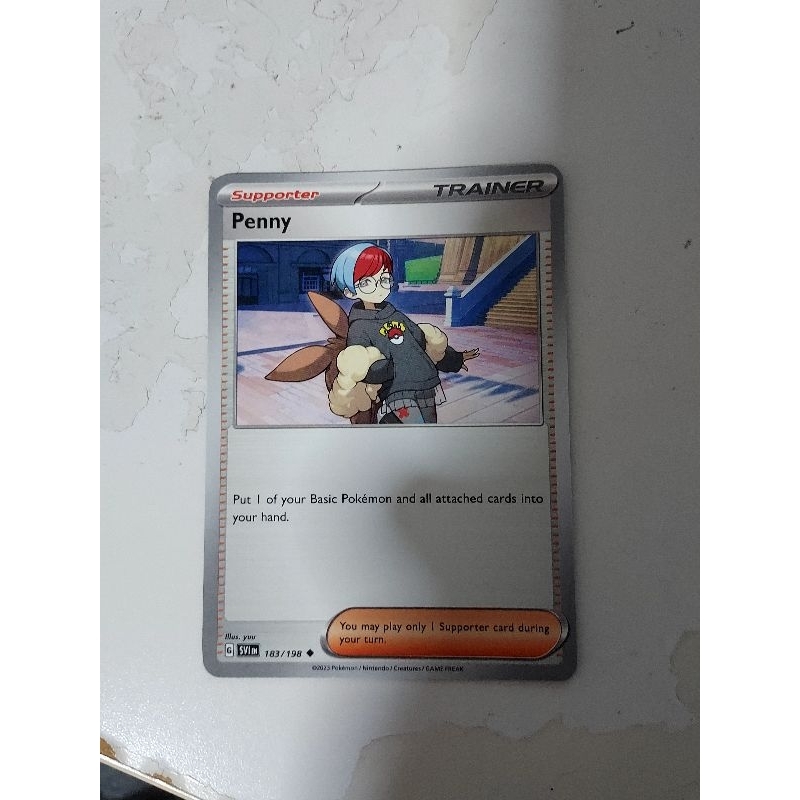 Pokemon penny supporter trainer scarlet and violet card | Shopee Singapore