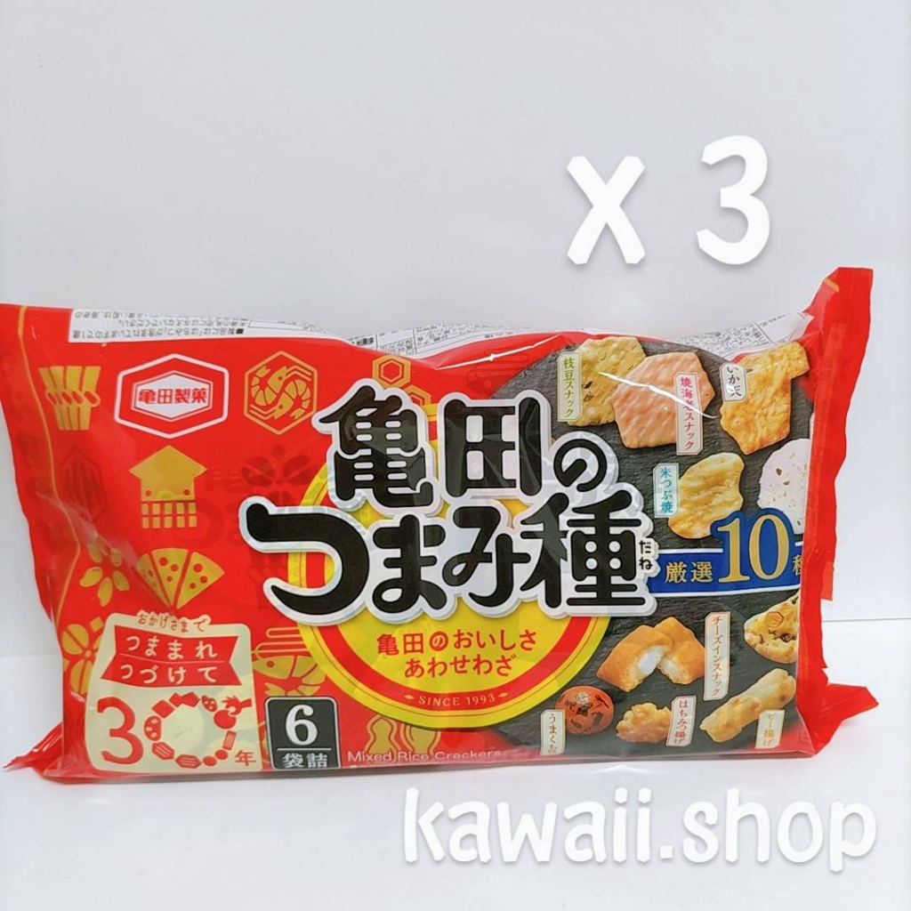 Authentic NEW PACKING Kameda Tsumami Dane rice crackers x 3 Direct from ...