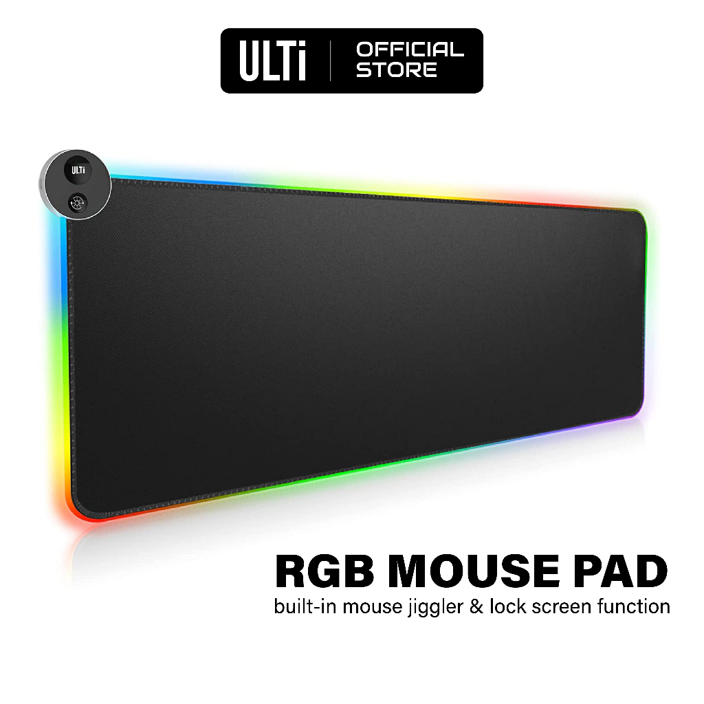 ULTi RGB Mouse Pad with Mouse Mover, Mouse Jiggler Keeps PC Active ...