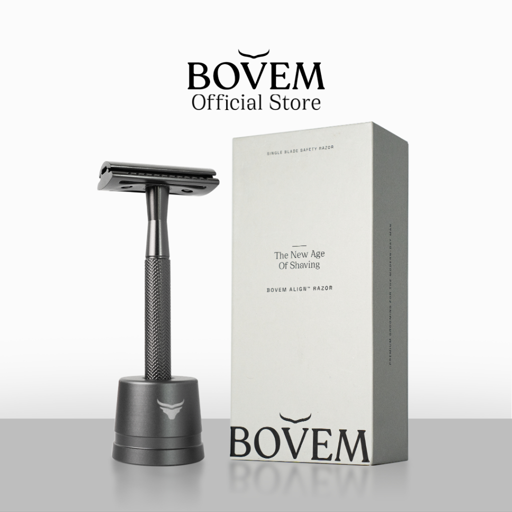 BOVEM Align Razor Single Blade Double-Edged Safety Facial Razor For Men ...