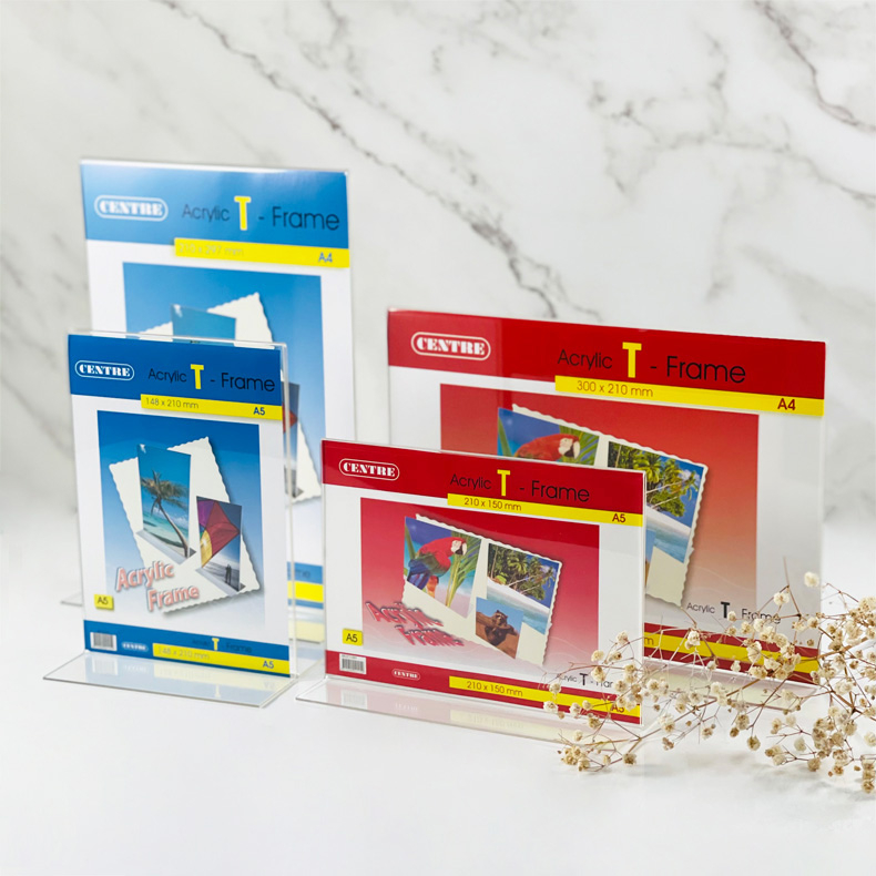 [SG Stock] Transparent Inverted T-Shaped Acrylic Stand | Photo Frame ...