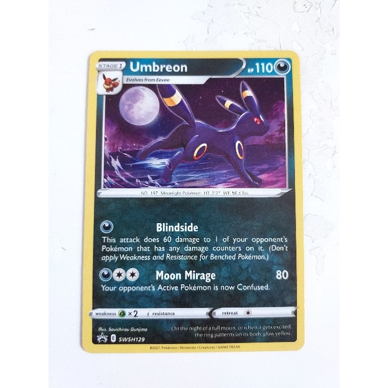 (Lp condition) Pokemon umbreon promo swsh129 card | Shopee Singapore