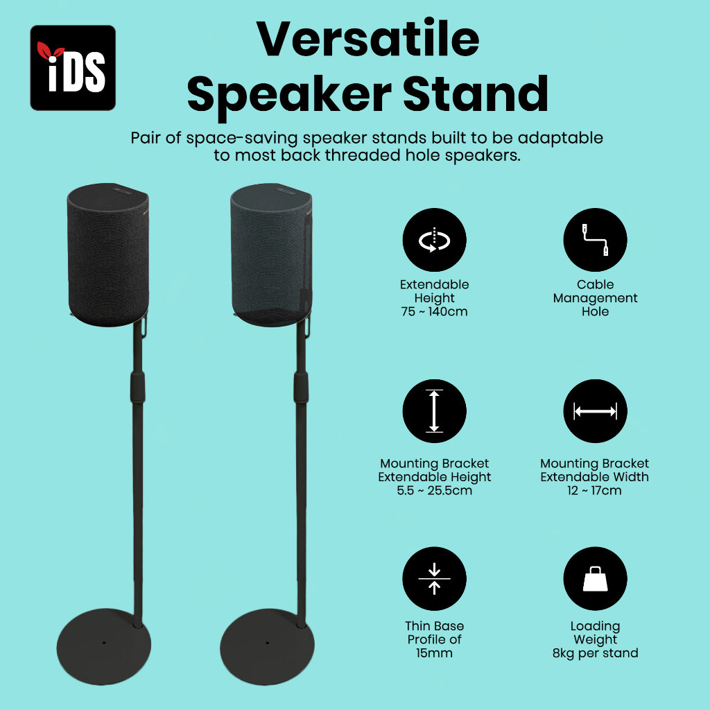 [iDS] Speaker Stand Space Saving design for Keyhole Speaker ie. Sony HT ...