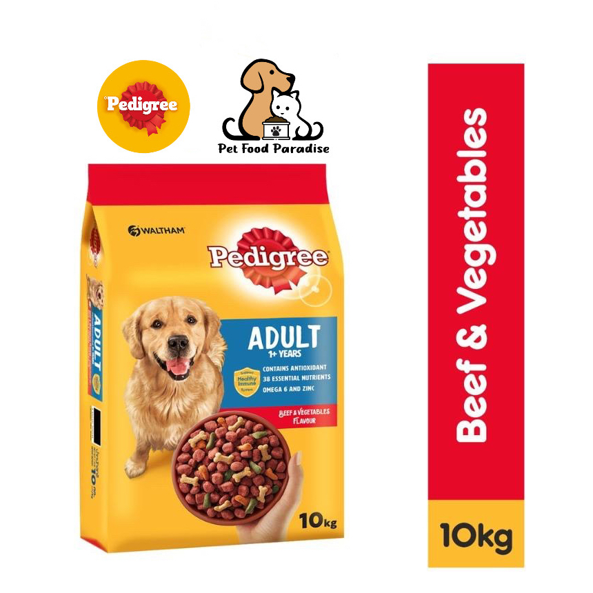 Pedigree Adult Beef & Vegetable 10Kg | Shopee Singapore