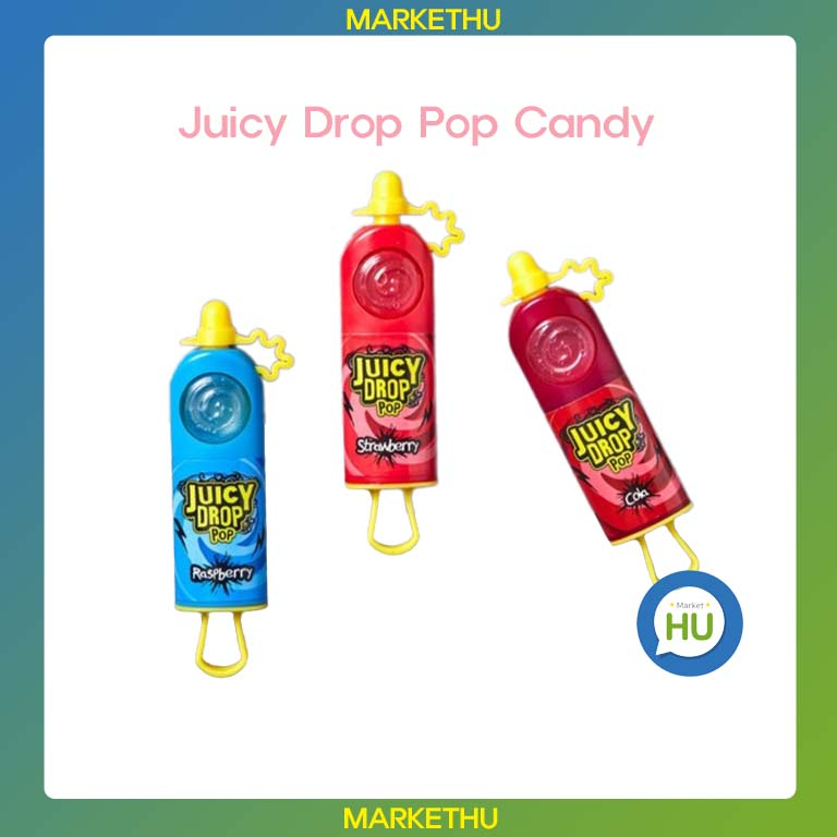 Juicy Drop Pop Candy 26g Color Random (Strawberry, Raspberry, Cola ...