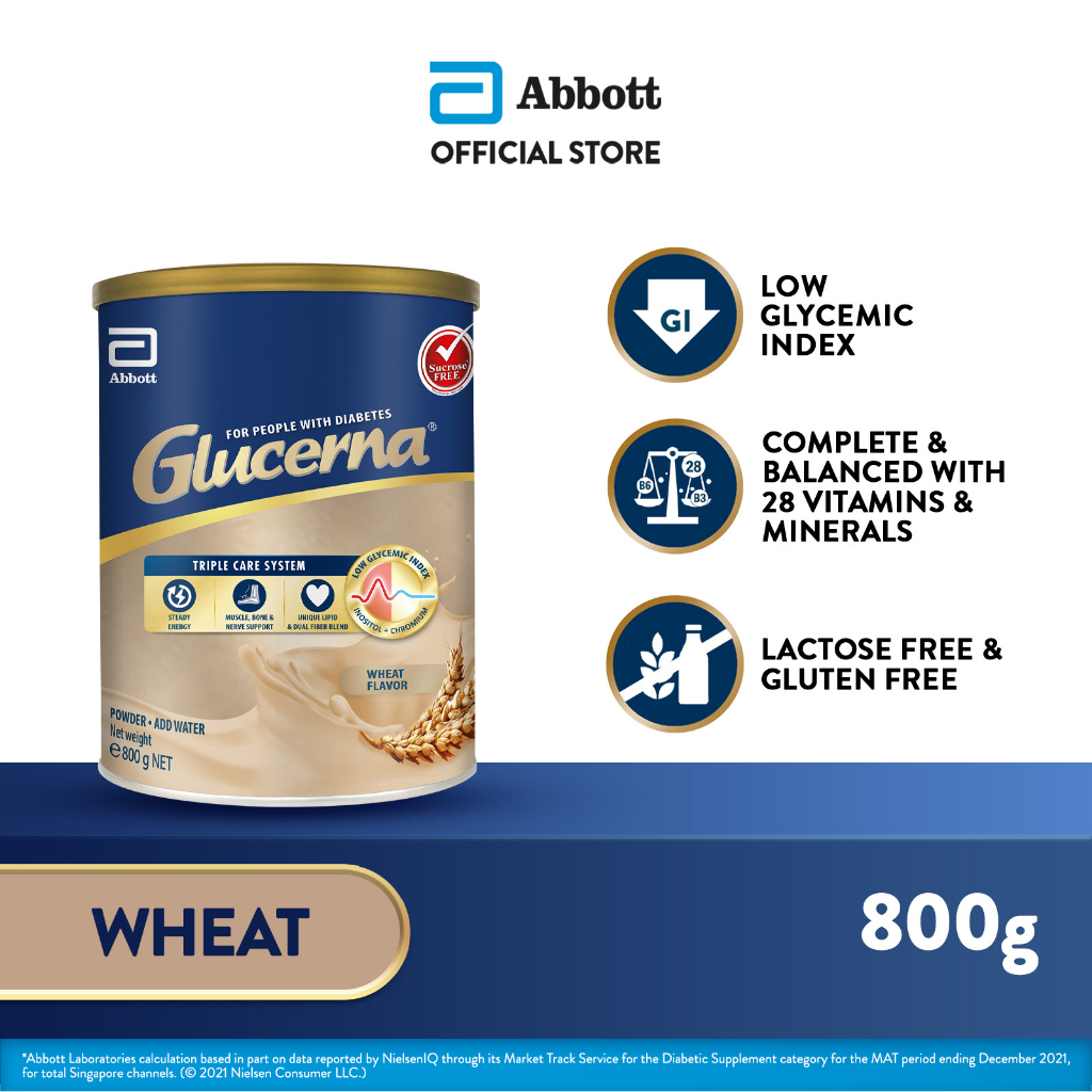 Glucerna Triple Care Powder Wheat 800g | Shopee Singapore