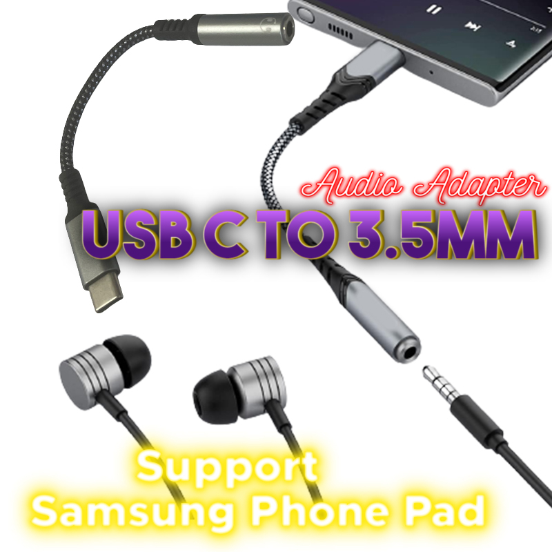 Headphone Jack USB C to 3.5mm Female Adapter | Shopee Singapore