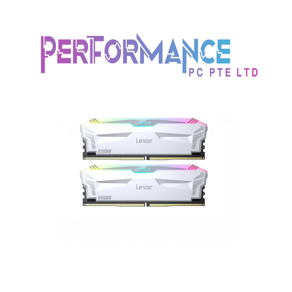 Lexar Ares RGB DDR5 6400 CL32 2*16GB - White/Black (LIMITED LIFETIME ...