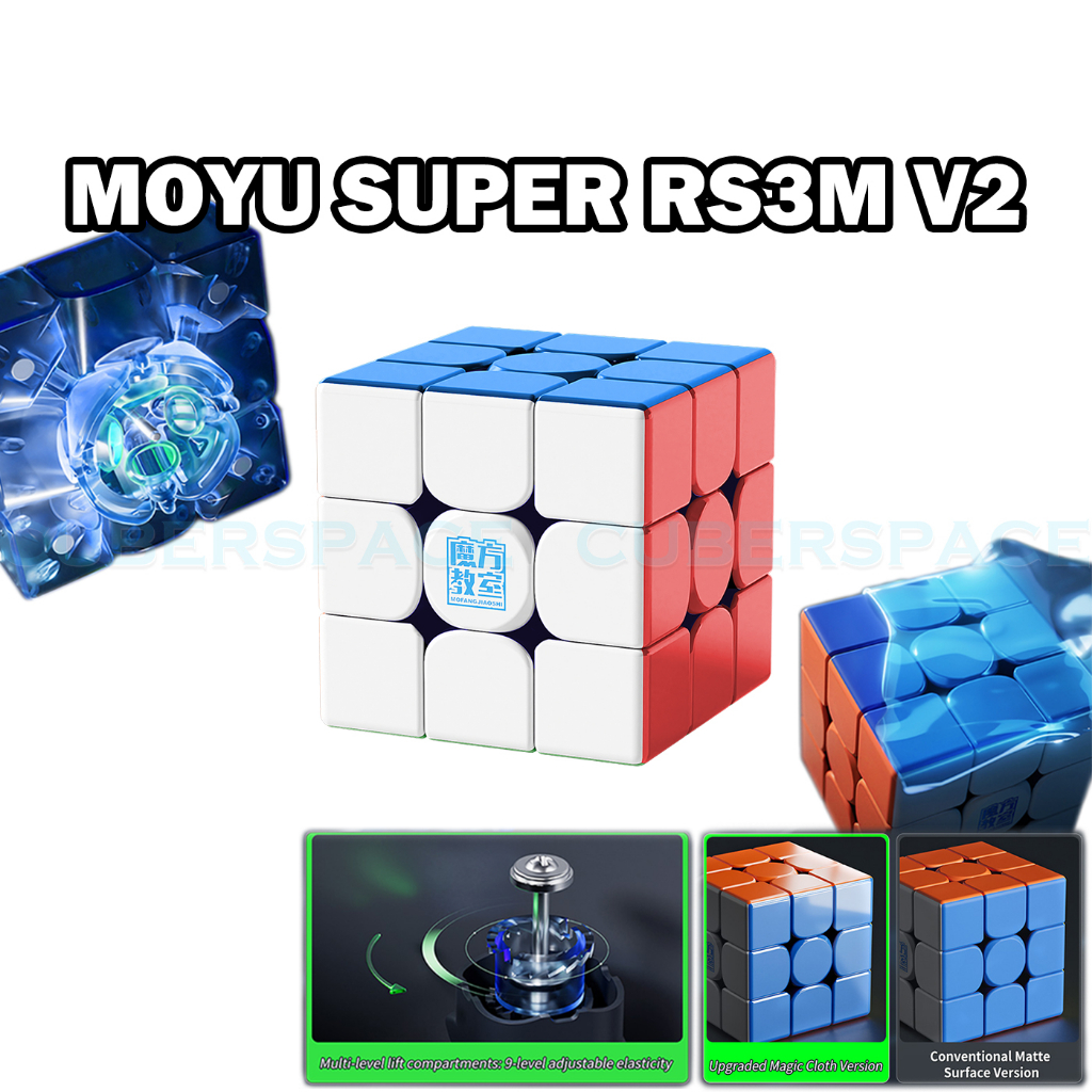 MoYu Super RS3M V2 Magnetic UV 3x3 Speedcube [SG Stock] | Shopee Singapore