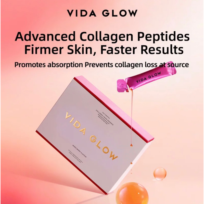 NEW Vida Glow Liquid ADVANCE (5000mg) OR Powder Collagen (2750/3000mg ...
