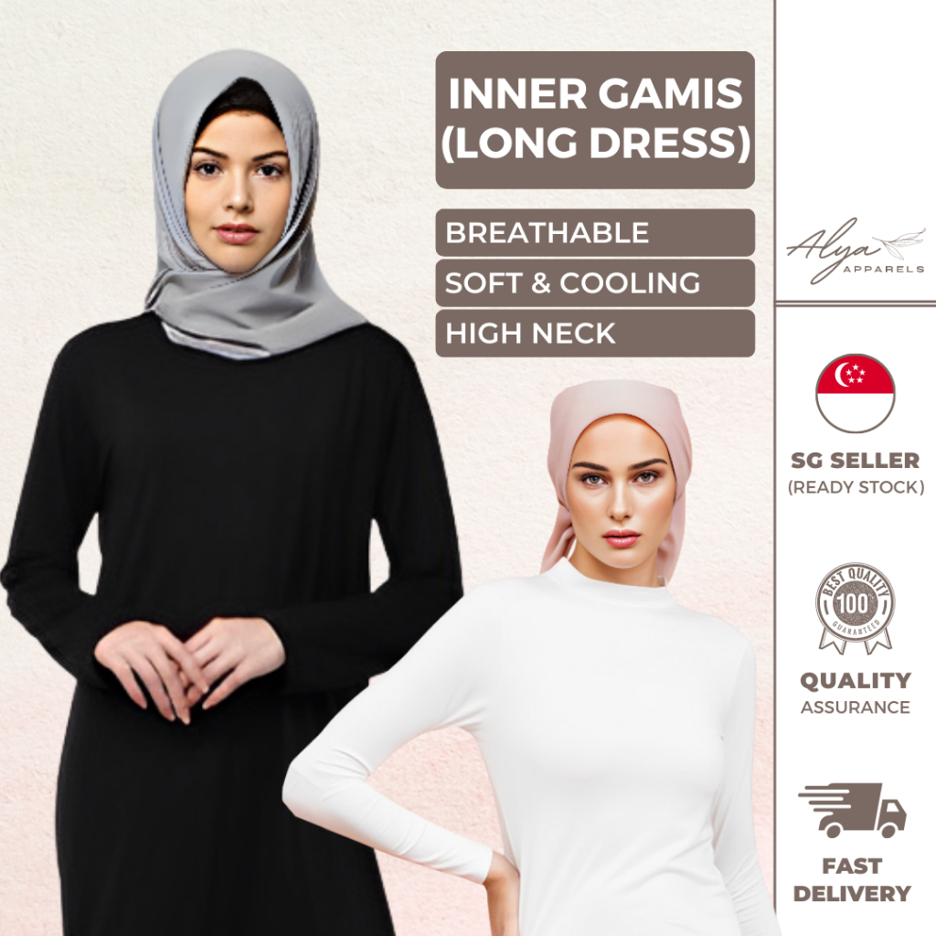 Inner Gamis ( Alya Apparels / Freesize / Non See Through Dress ...