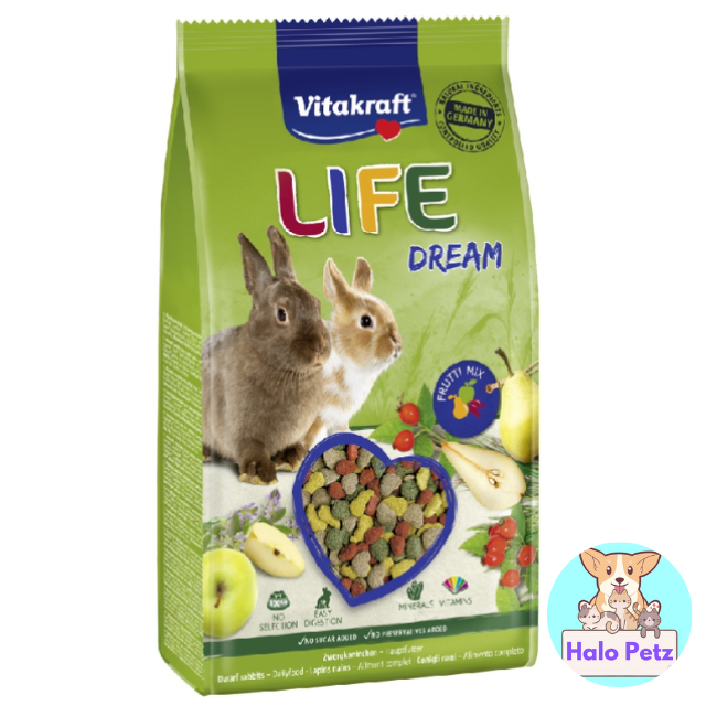 Vitakraft Life Dream Rabbit Food, 600g & 1.8kg, Pet Food For Rabbits ...