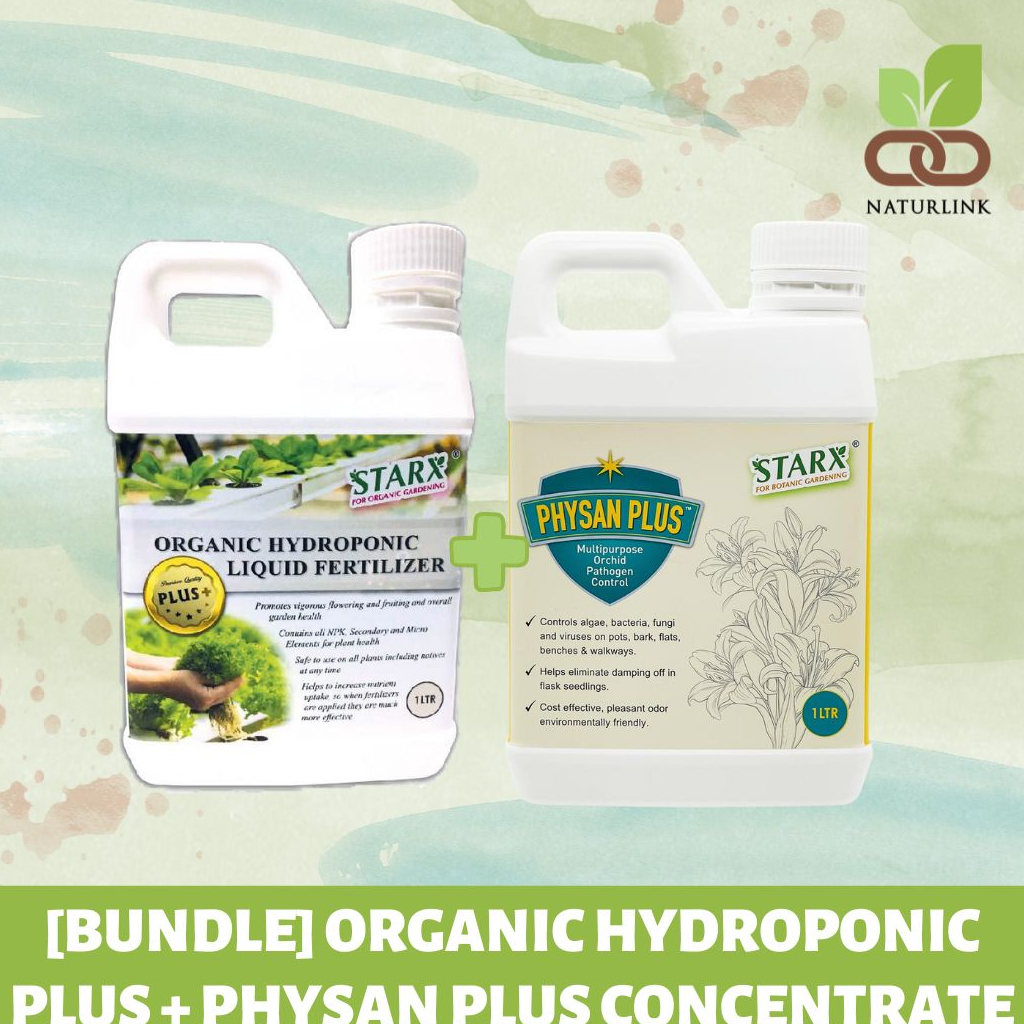 [BUNDLE] Organic Hydroponics Plus+ Liquid Fertiliser and Physan Plus ...