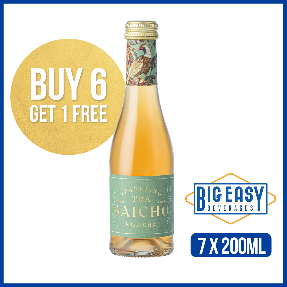 [BUY 6 FREE 1] Saicho Mini Hojicha 200ML | Sparkling Tea | UK | Shopee ...
