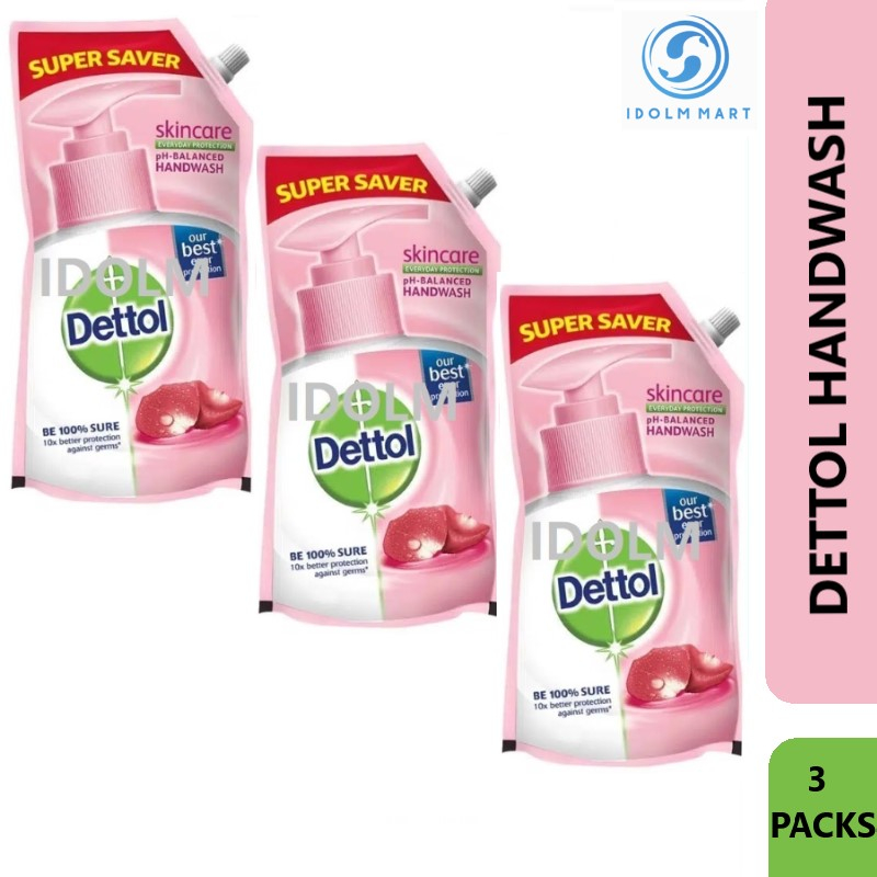 [ Bundle of 3 Packs ] Dettol Skin Care Hand Wash Refill Packs , 675ml ...