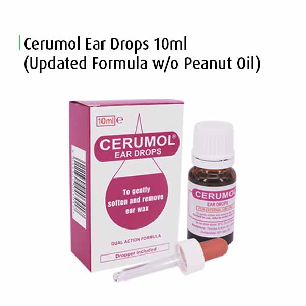 [Cerumol Ear Drops 10ml - Updated Formula (without Peanut Oil)] - Ear ...