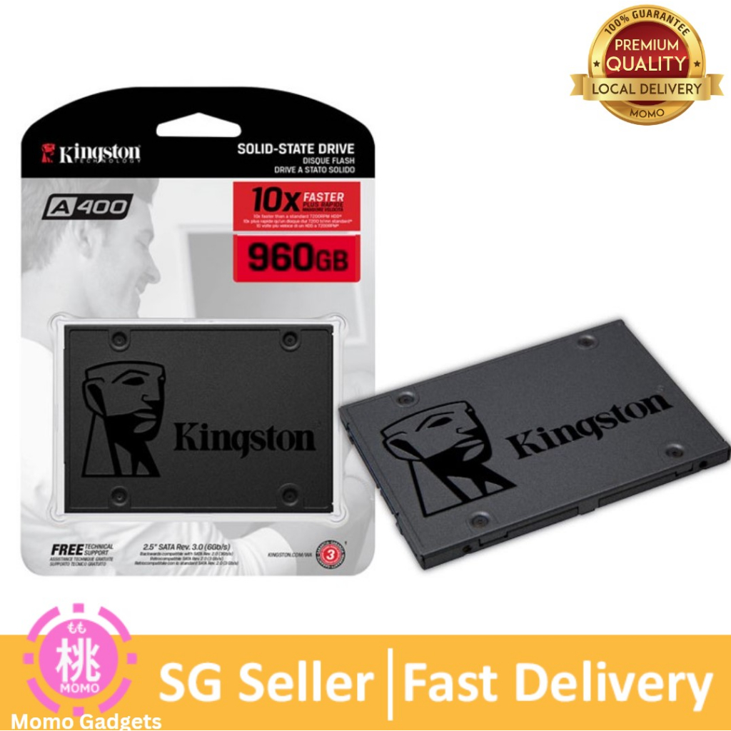 Kingston A400 Solid State Drive, 960GB , 480GB , 240GB , 120GB - Black ...