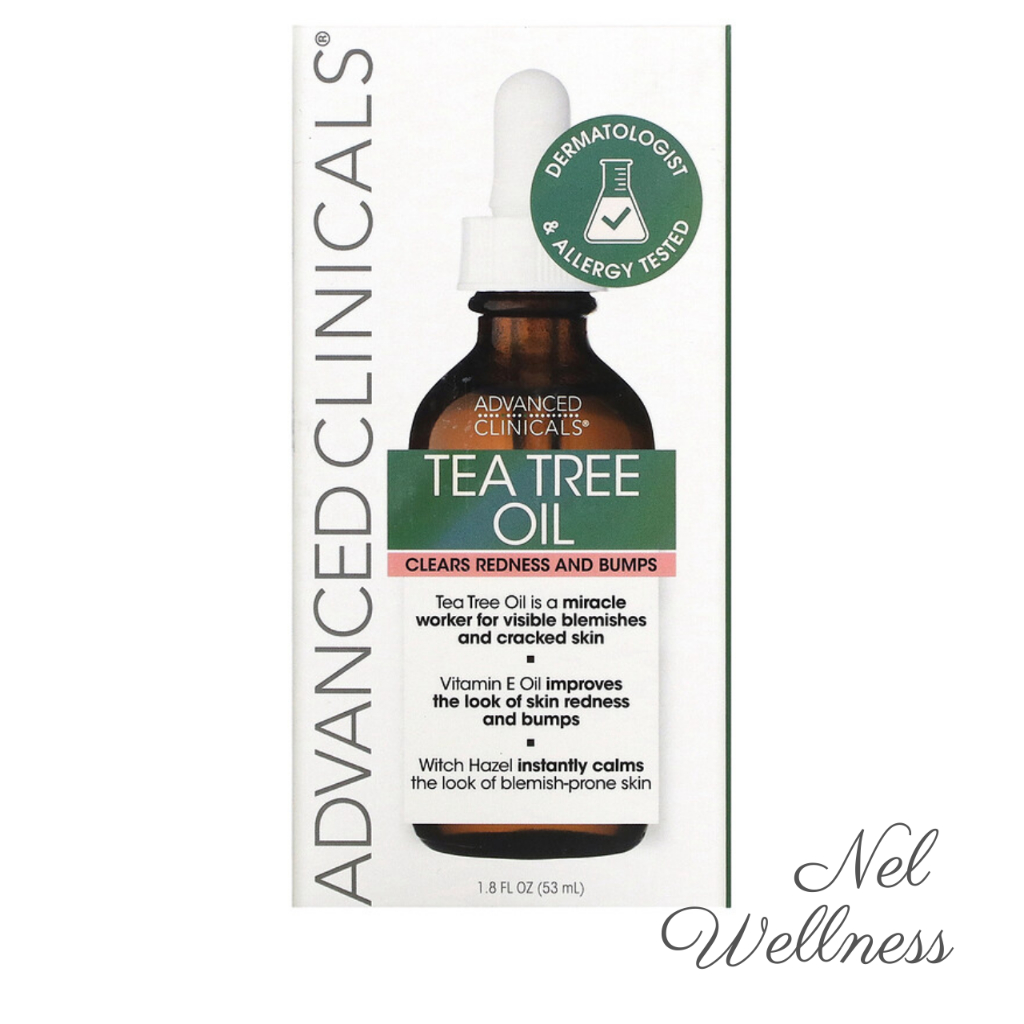 EXPIRY 2026 Advanced Clinicals Tea Tree Oil 53ml Clears Redness and ...