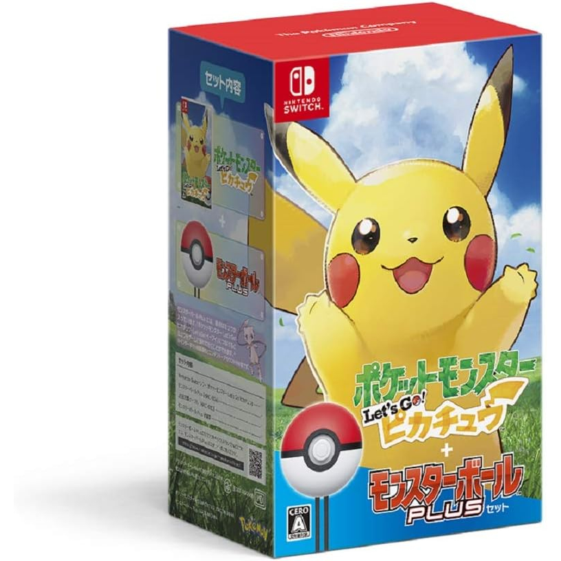 Pokemon, Let's Go! Pikachu ,Monster Ball Plus ,Set, Nintendo Switch ...