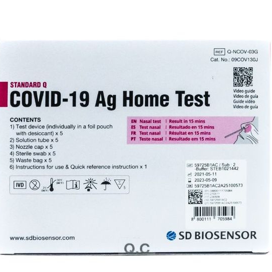 [SG Ready Stock] SD Biosensor Standard Q Covid-19 Ag Home Test Antigen ...