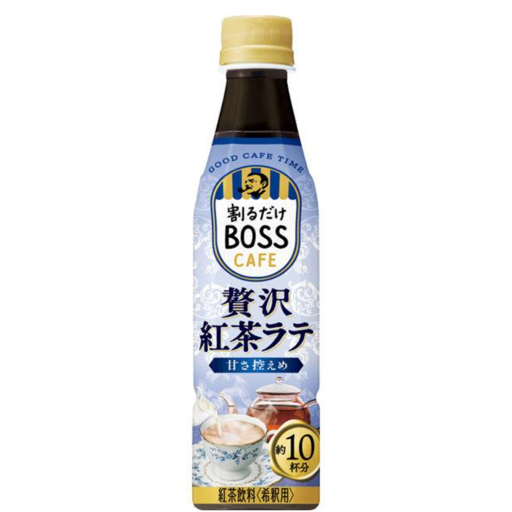 Suntory potion Boss Cafe luxury black tea latte sweetness modest caramel 340ml ★ direct from ...