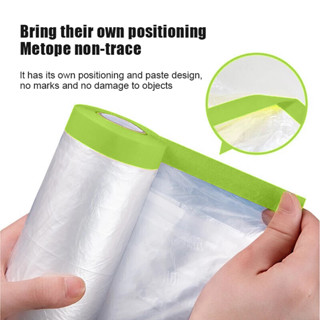 [SG Ready Stock] Pre Taped Plastic Drop Sheet Renovation Plastic Dust ...