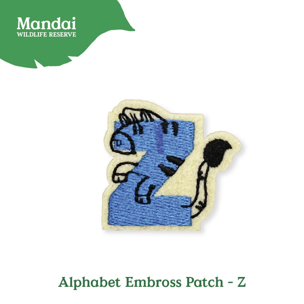 26 Alphabet Animal Embross Iron Patches Penguin Bear Cheetah Dog ...