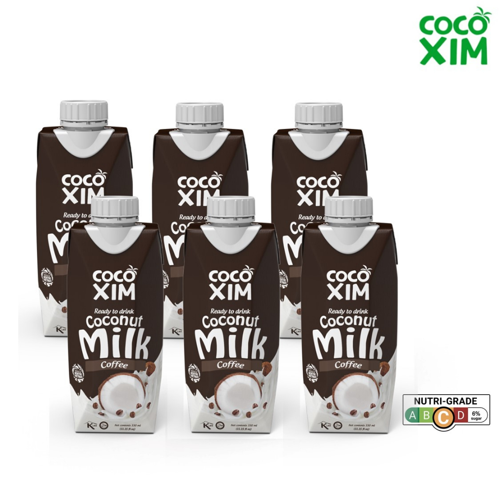 [COCOXIM] Coffee Coconut Milk Drink 330ml - Bundle of 6 - Tetra Drink ...