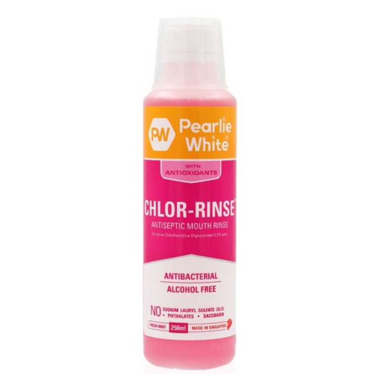 Pearlie White Alcohol Free Chlor-Rinse Mouth Rinse, 250ml | Shopee ...