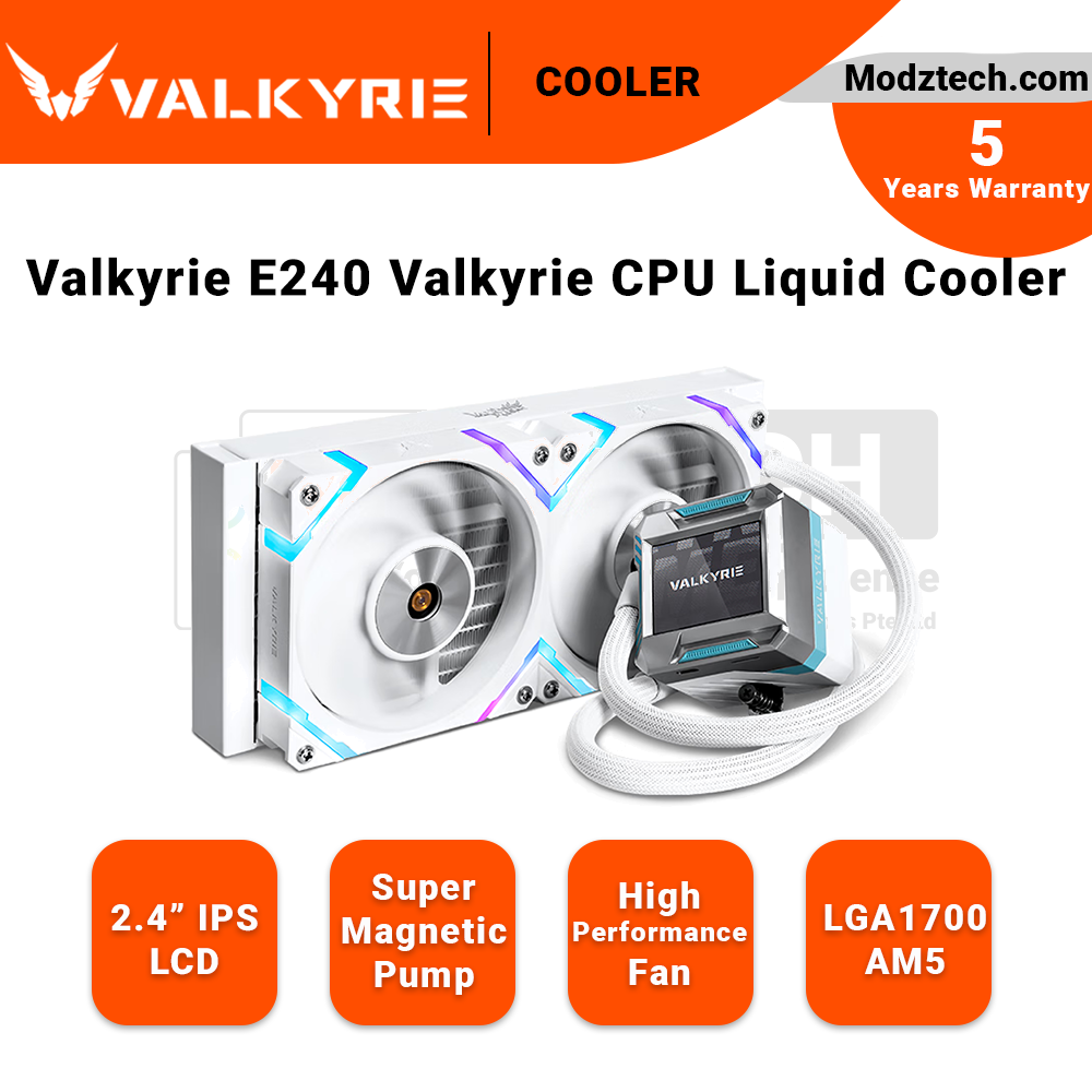Valkyrie E240 Valkyrie CPU Liquid Cooler (2.4” IPS LCD Screen | Super ...
