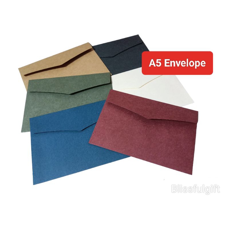 A5 Thick Envelope Matt Cardstock 250gsm C5 Wedding Invitation CNY ...