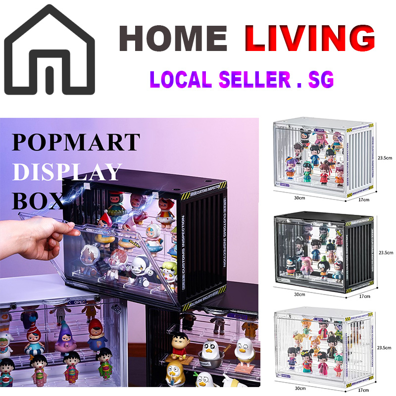 【SG STOCK】Figurine Storage Display Box with Rack Shelf Acrylic Toy ...