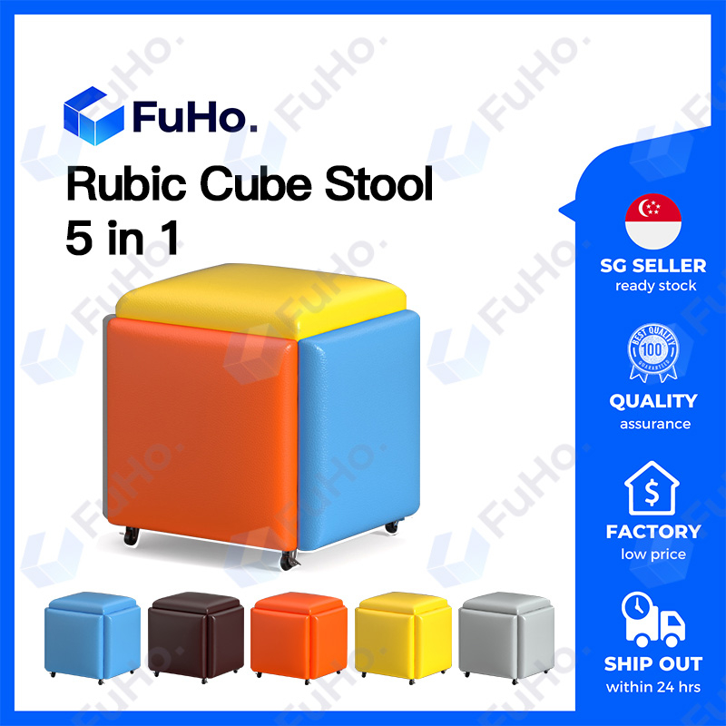 🇸🇬READY STOCK🇸🇬 FuHo 5 in 1 Sofa Stool | Rubic Stools | Storage Stool ...
