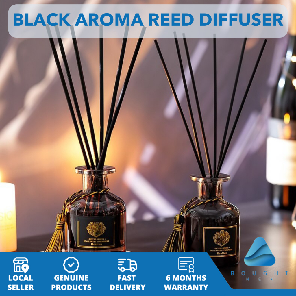 Black Aroma Reed Diffuser 50ml - Enhance Home Scent with Natural ...