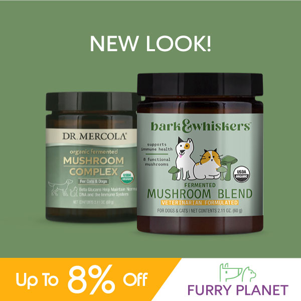 Mercola, Bark & Whiskers Organic Fermented Mushroom Blend for Cats ...