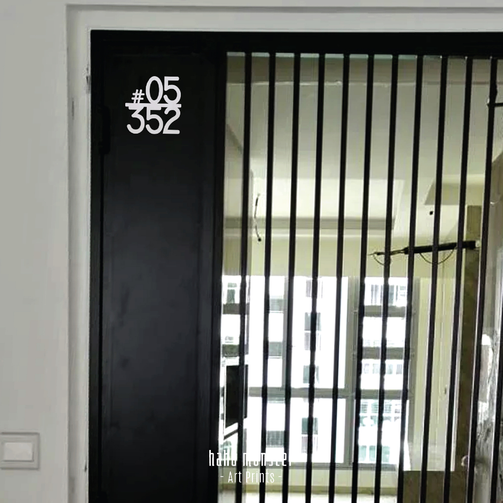 🇸🇬Customised 12cm HDB Door Unit Number | Pesonalised House Gate Unit ...