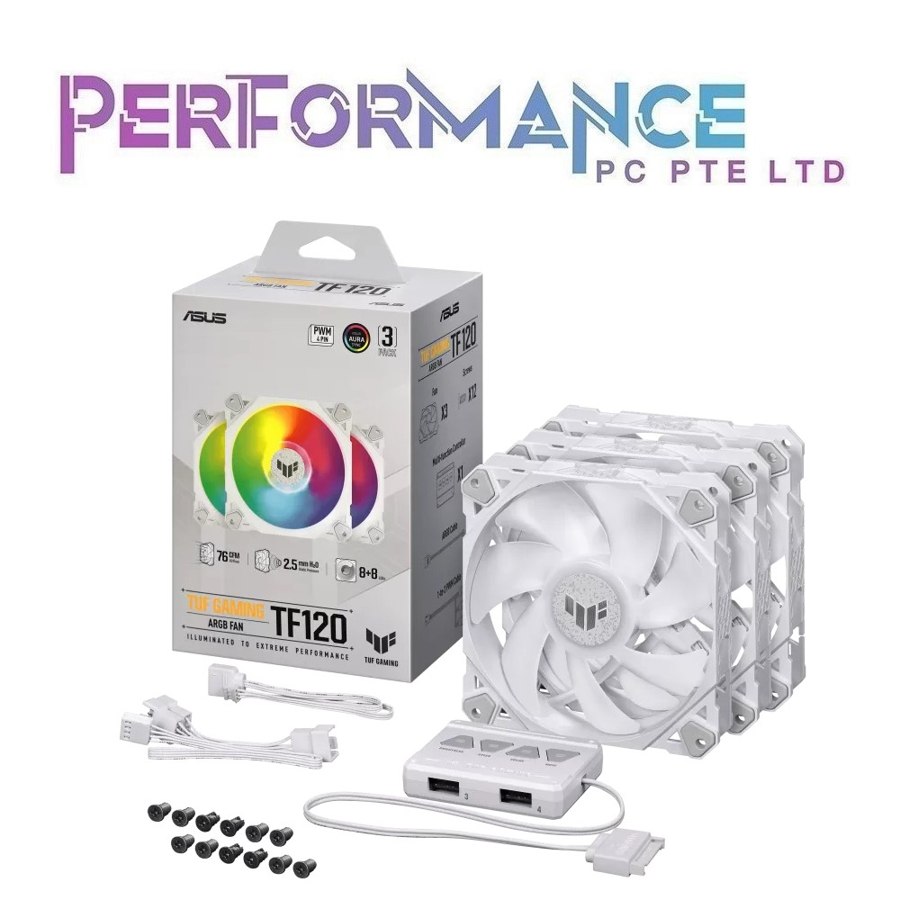 ASUS TUF Gaming TF120 ARGB Fan - Triple Fan Kit with ARGB Controller ...