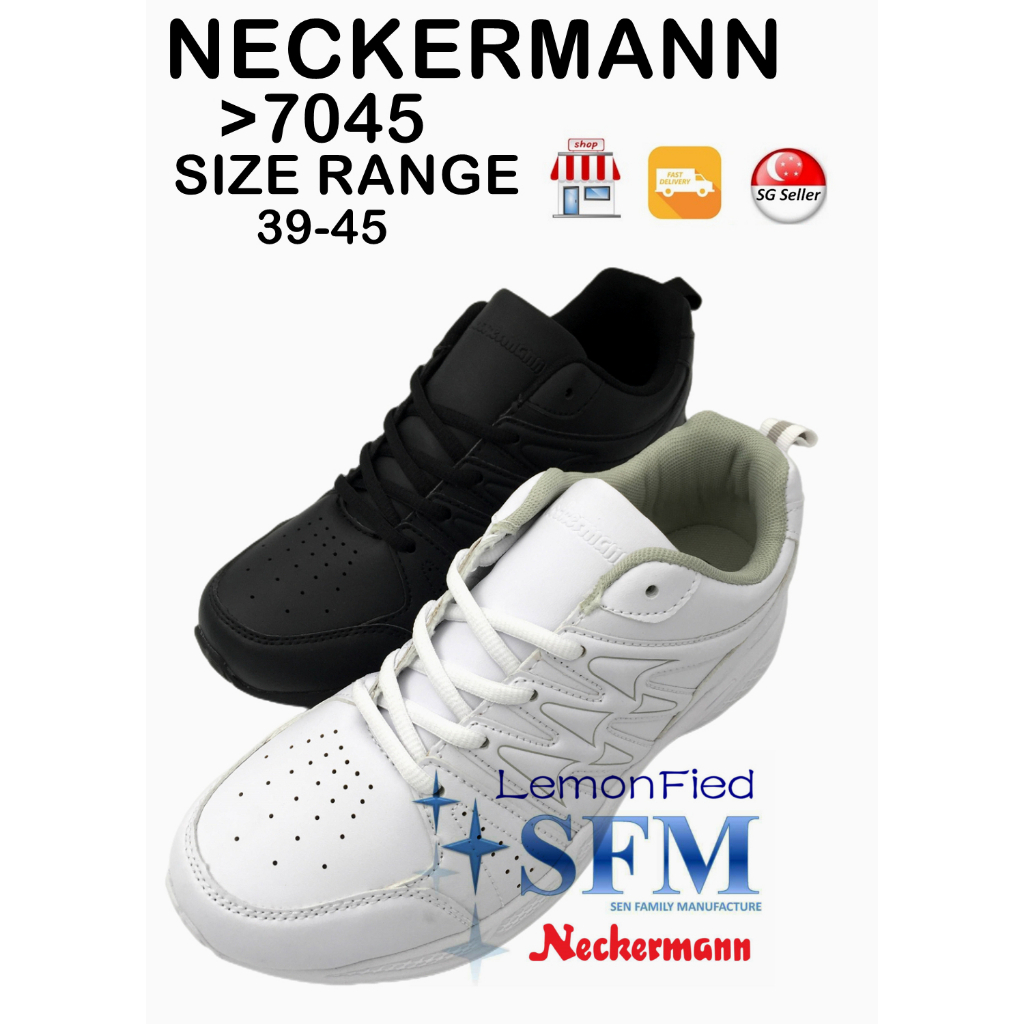 Neckermann 7045 Size 39 - 45 School Shoes White BLACK Sneakers SG ...