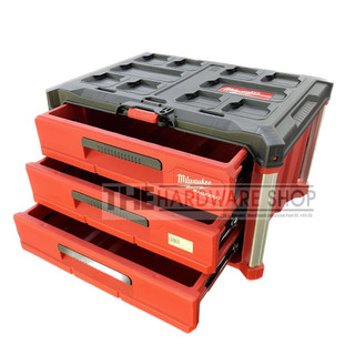 Milwaukee 48--22-8443 PACKOUT 3 Drawer Tool Box | Shopee Singapore