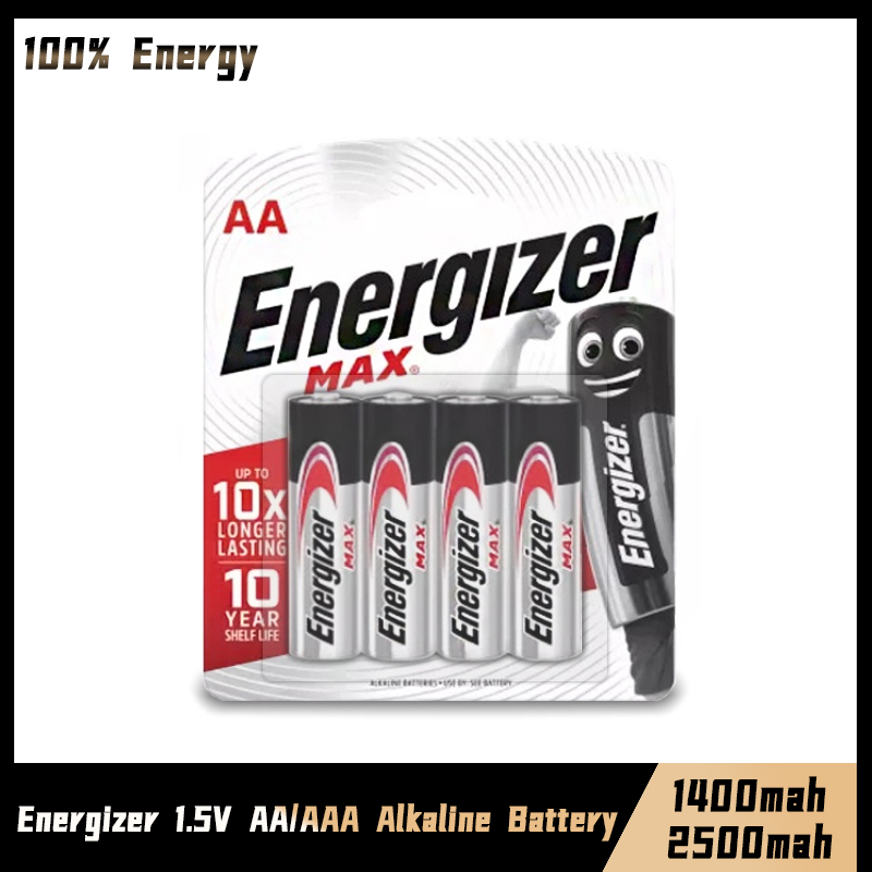 20-40pcs Energizer 1.5V 2500mAh AA LR6 AM3 MN1500 Alkaline Battery For ...