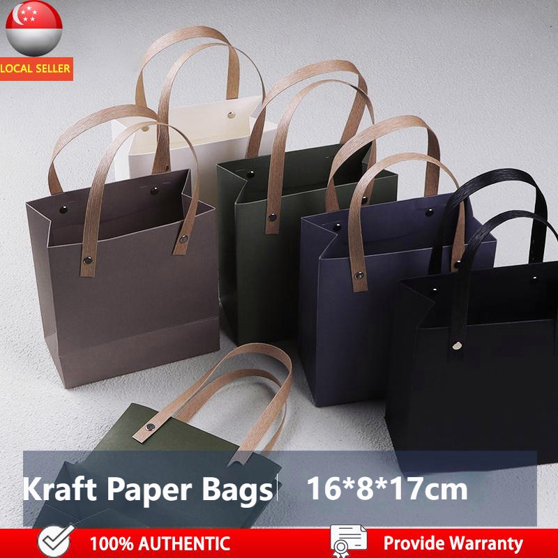 Kraft Paper Bags Craft Paper Bag Shopping Carrier Biodegradable Food ...