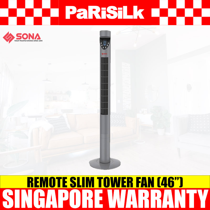 Sona SFT1719 Remote Slim Tower Fan (46-inch) | Shopee Singapore