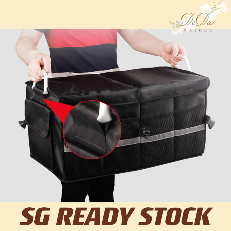 [SG Stock]Waterproof Car Boot Organiser Foldable Storage Box Portable ...