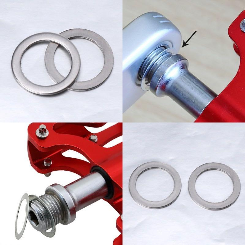Bicycle pedal washer pedal spacer Stainless Steel 15mm by 20mm by 1mm ...